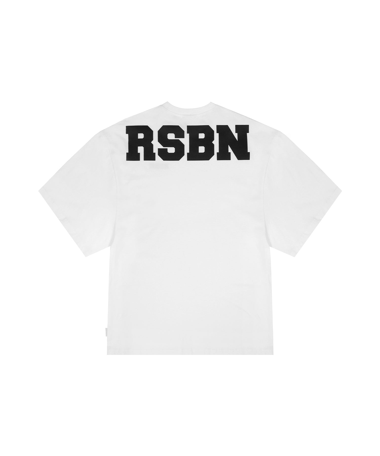 RSBN OVER FIT T-SHIRTS [WHITE] – BORNTOWIN . HONG KONG