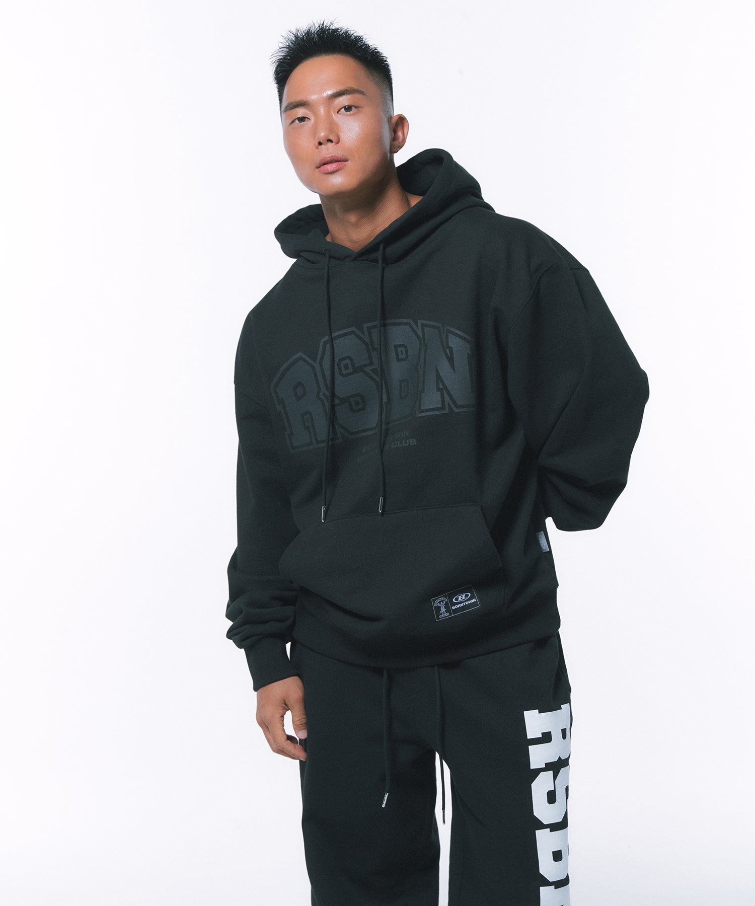 RSBN OVER FIT HOODIE [BLACK] – BORNTOWIN . HONG KONG